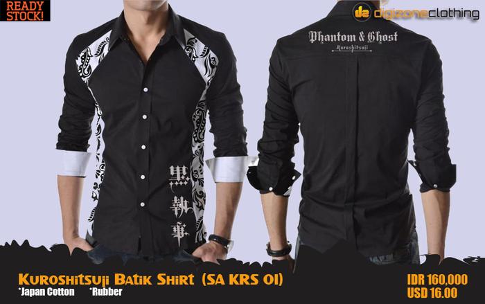 Jual Kuroshitsuji Batik Shirt (Kemeja Anime Batik) - Kota Yogyakarta ...