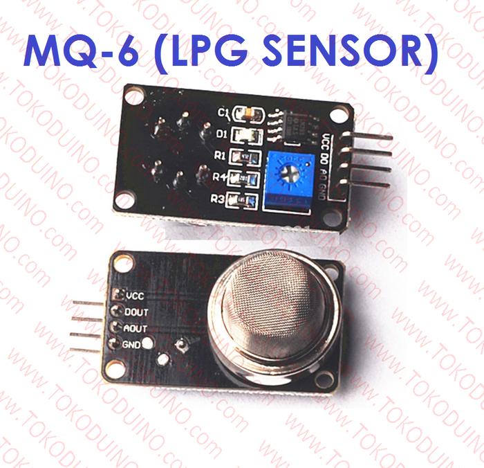 Jual LPG GAS SENSOR MQ6 MQ-6 - SMOKE RESISTANT - COCOK UNTUK ARDUINO ...