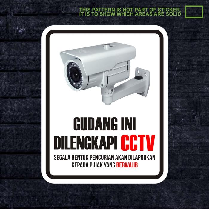 Jual WSKPC002 Sticker Safety Sign Warning Sign Gudang cctv - Kota ...