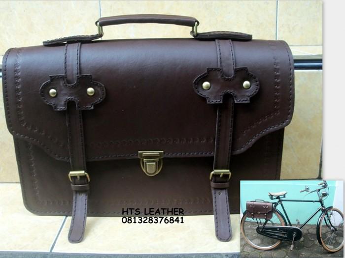 Jual Sepeda onthel - Tas samping boncengan bahan kulit - Kab. Sukoharjo ...