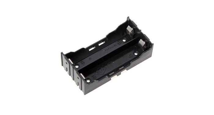Jual Holder battery baterai 18650 2slot bisa seri paralel kotak 2 slot ...