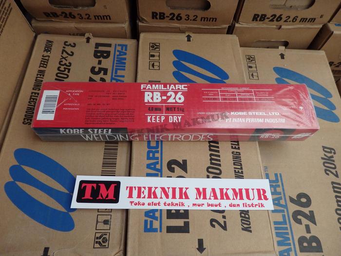 Jual Kawat Las Kobe Steel RB26 4mm - Jakarta Utara - Teknik Makmur | Tokopedia