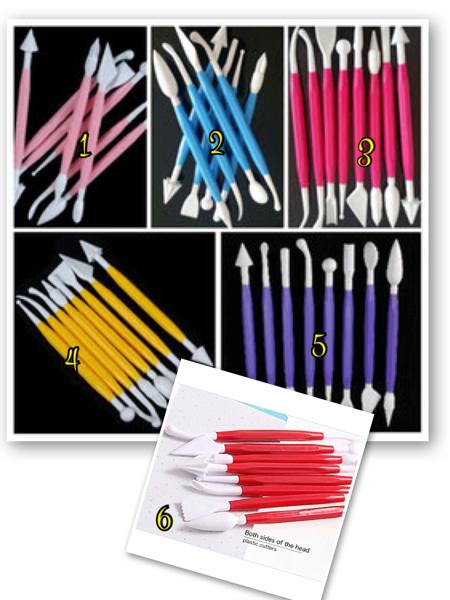 Jual modeling tools alat clay murah alat pastry alat tekstur fondant ...