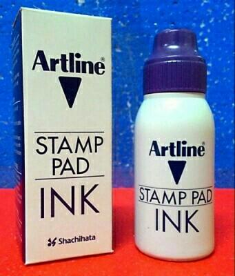 Jual Artline Stamp Pad Ink Refill Warna Ungu/Violet | Tinta Stempel ...
