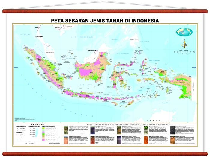 Jual Peta Sebaran Jenis Tanah di Indonesia - Kab. Sidoarjo - Orion ...