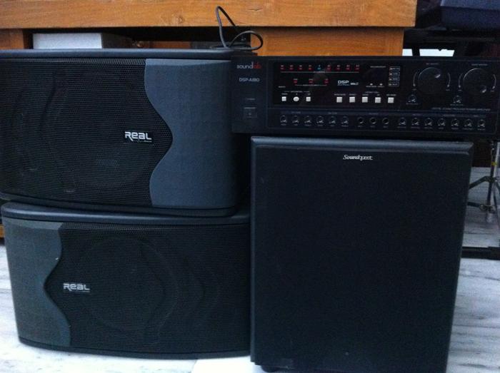 Jual Paket amplifier SOUNDLAB/ speaker REAL asli/ sub woofer/ sound ...