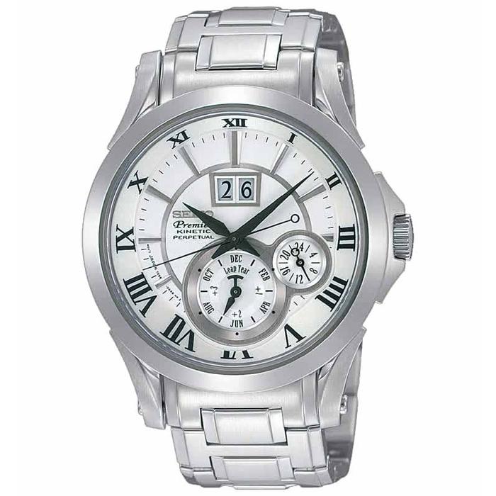 Jual Seiko SNP019P1 Premier Kinetic Perpetual Full Silver - Jakarta Timur - sunarloji | Tokopedia