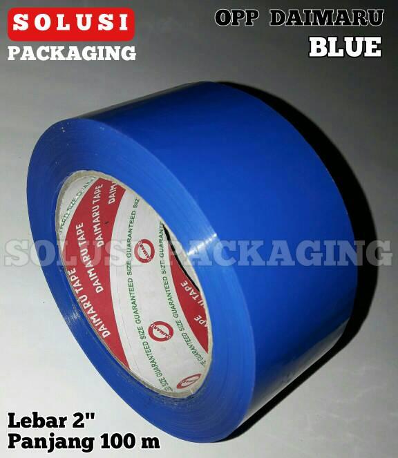 Jual ISOLASI BIRU 100M/SELOTIP/LAKBAN DAIMARU/OPP/TAPE/LAKBAN POLOS ...