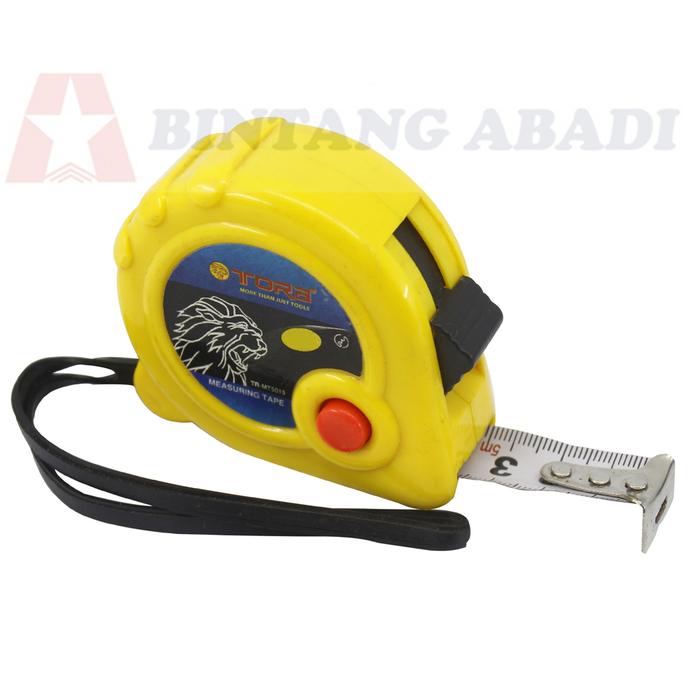 Jual Tora Rol Meteran 3 Meter x 19 mm Body Plastik Kuning - TR-MT319 ...