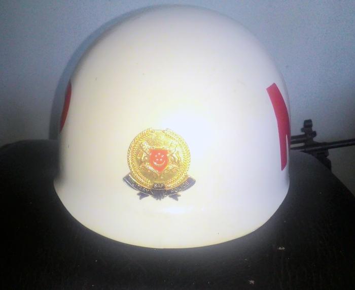 Jual SAF MILITARY POLICE HELMET/Helm Polisi Militer Tentara Singapore ...