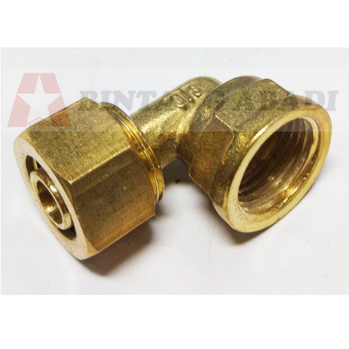 Jual Star Hardware Knee L Drat Dalam 1/2" Kuningan Pipa Ripeng Air ...