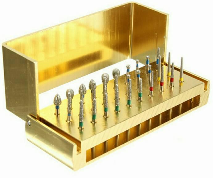 Jual Dental bur diamond Gigi highspeed 30pcs + tempat aluminium - Kab ...