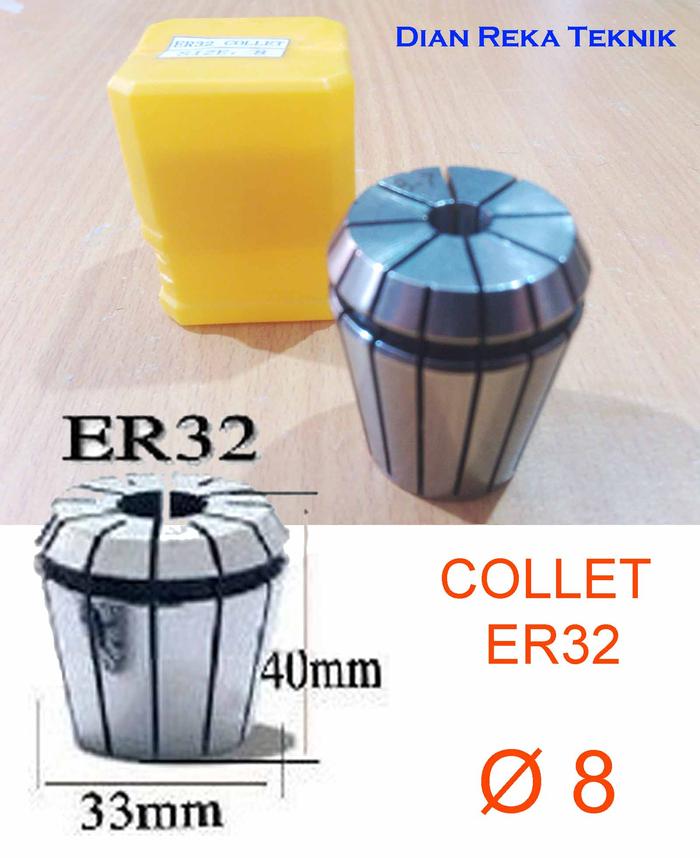 Jual Collet ER 32 - 8 | COLLET CHUCK ER32 Spindle Motor Mesin Milling ...