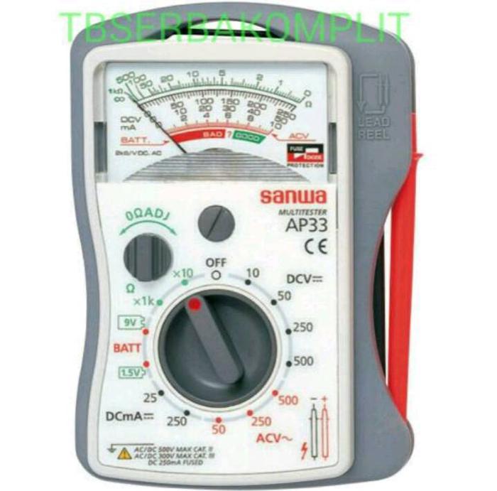Jual Sanwa AP33 Pocket size Analog Multimeter Analogue Avometer AP 33 - Jakarta Utara - TB ...