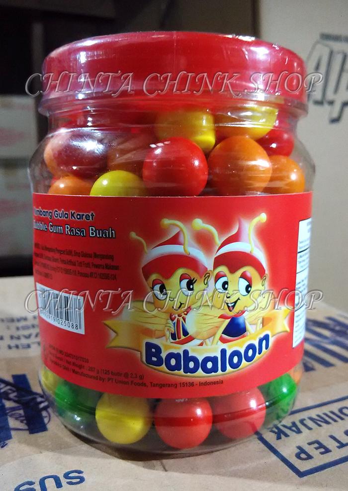 Jual Babalon (Babaloon) Permen Karet Rasa Buah Toples - Kota Bandar ...
