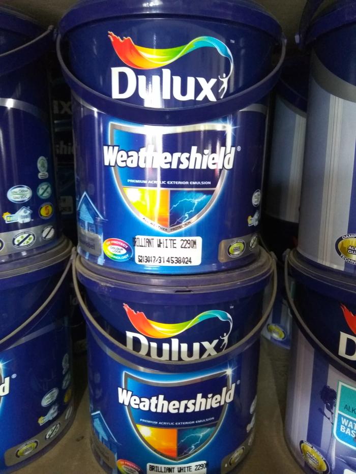 Jual Cat Tembok Exterior Dulux Weathershield Pro Putih 2,5 liter - Kota ...