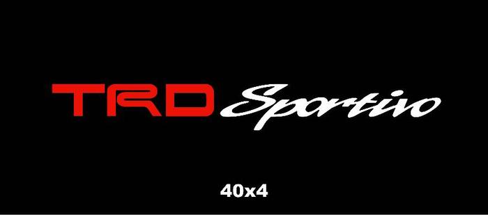 Jual Stiker TRD Sportivo 2 (Cutting Sticker) Ukiran 40 x 4 cm - Kab ...