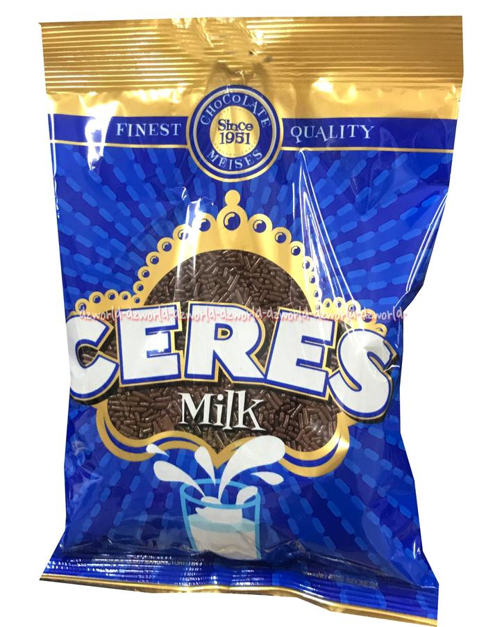 Jual Ceres Milk Chocolate Meises Meses Coklat Seres Bungkus Biru 225gr ...