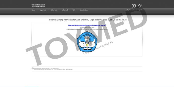 Jual [FULL SOURCE CODE] Aplikasi Sistem Informasi Akademik Sekolah ...