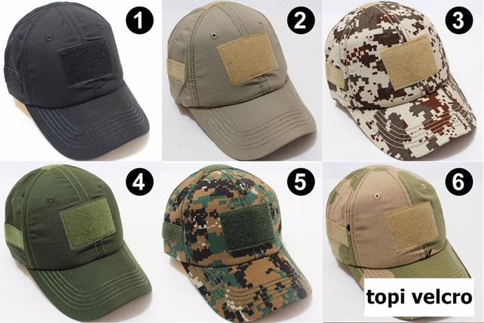 Jual TOPI VELCRO ARMY LORENG TACTICAL CAMOUFLAGE MILITARY OUTDOOR ...