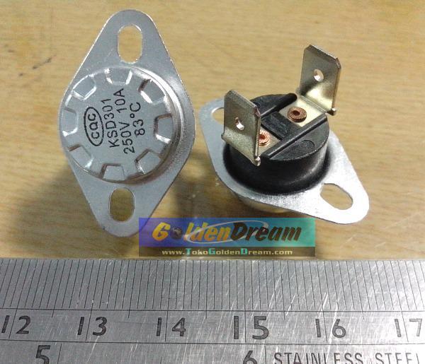 Jual Thermostat Bimetal Sensor Suhu Pemutus Arus Otomatis 250V 10A Saklar Switch Untuk Dispenser ...