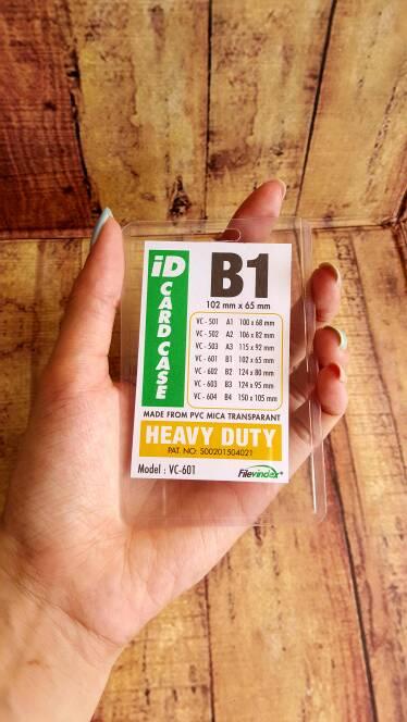 Jual Card Case B1 / Glue Card / Name Tag Tebal / Plastik Tempat ID Card ...
