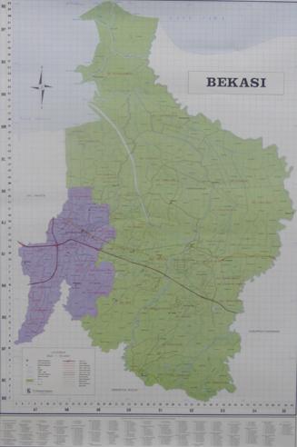 Jual Peta Kota Bekasi (Lipat) - Jakarta Selatan - Sarana Peraga ...