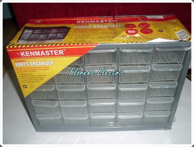 Jual Rak Komponen / Tool Box 25 slot / Partisi / Kotak Sparepart ...