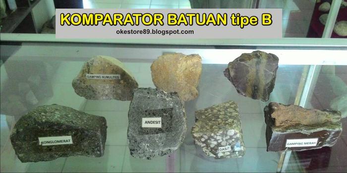 Jual Alat Peraga Geologi Geografi + Sampel Batuan + Komparator Batuan ...