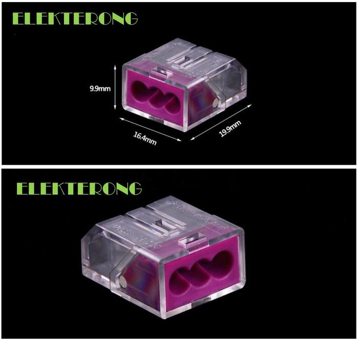 Jual Connector Junction Box 3 PIN / Konduktor Terminal Block 3 PIN ...