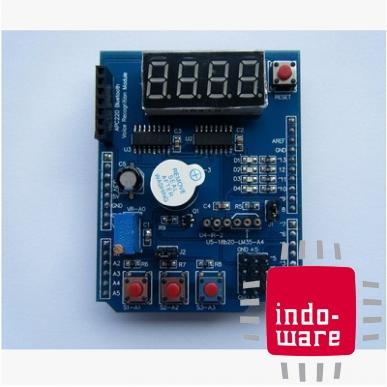 Jual Arduino Multifunction Learning LED Buzzer 7 Segment Button Shield ...