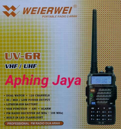Jual Radio HT/Handy Talkie WEIERWEI Dual-Band UV-6R - Jakarta Barat - Aphing Jaya Glodok City ...