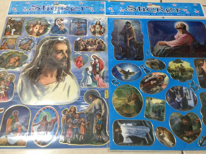 Jual Sticker stiker religi/rohani/ gambar tempel Tuhan Yesus/sekolah ...