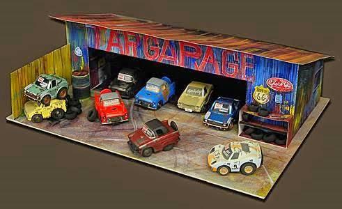 Jual diorama papercraft garage choro Q skala 1/64 - Kota Bandung ...