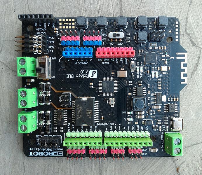 Jual Romeo BLE - An Arduino with motor driver and Bluetooth 4.0 ...