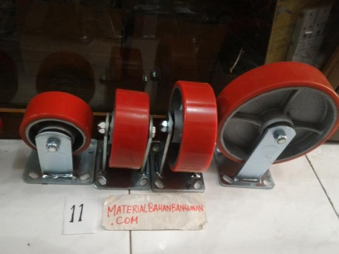 Jual roda 6 inch MATI roda polyurethane HEAVY DUTY khusus roda PU ...