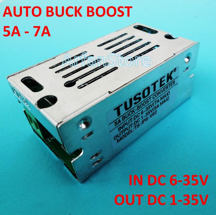 Jual Auto 5A Boost Buck DC 6-35 to 1-35V Step Up Down Converter With ...