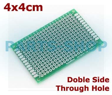 Jual PCB Lubang 4x6cm Double Side Prototype board through hole bolong ...