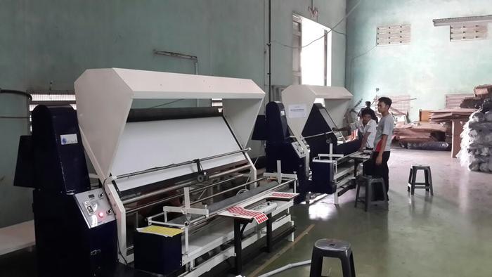 Jual mesin inspek kain bahan fabric inspection machine cek bahan ...