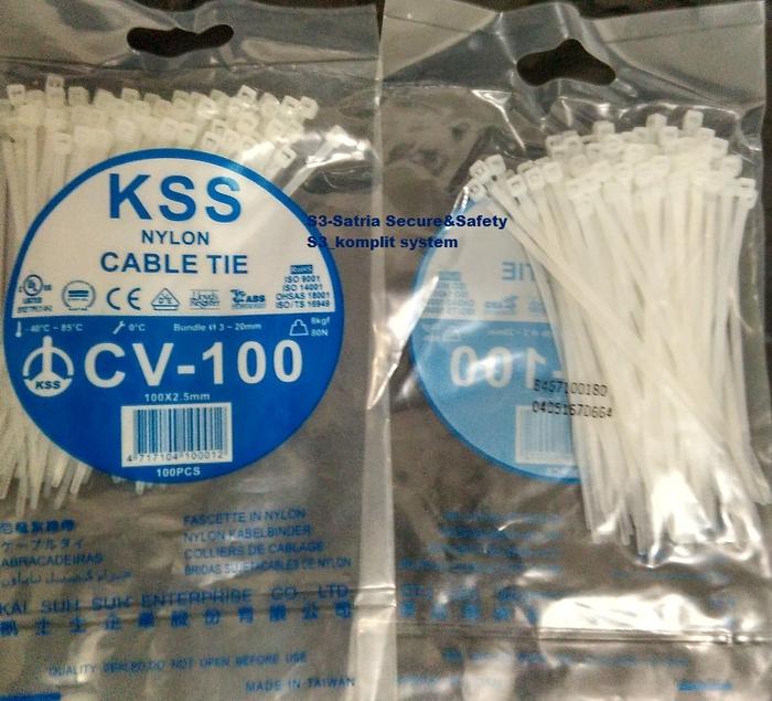 Jual Kabel Ties KSS 10 CM / CV 100 / Kabel Ties KSS CV100 / Kabel tis ...