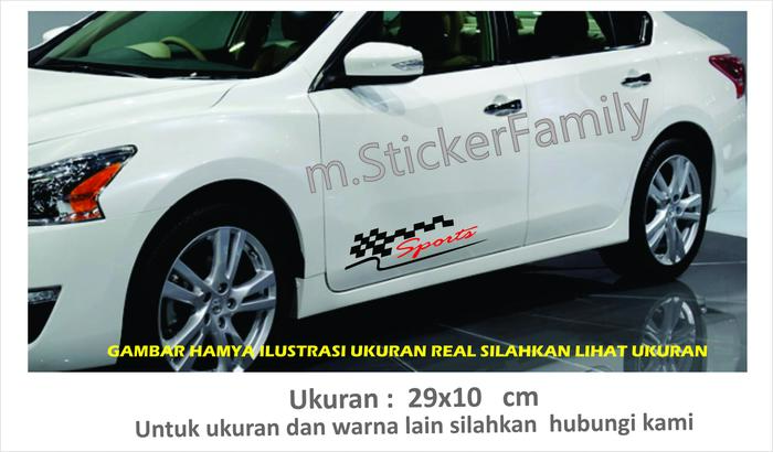 Jual sticker mobil sticker pintu mobil minimalis _sport /side strips ...