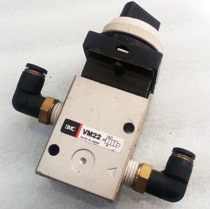 Jual Mechanical valve, twist selector/tombol putar, 2 posisi, VM22, SMC ...