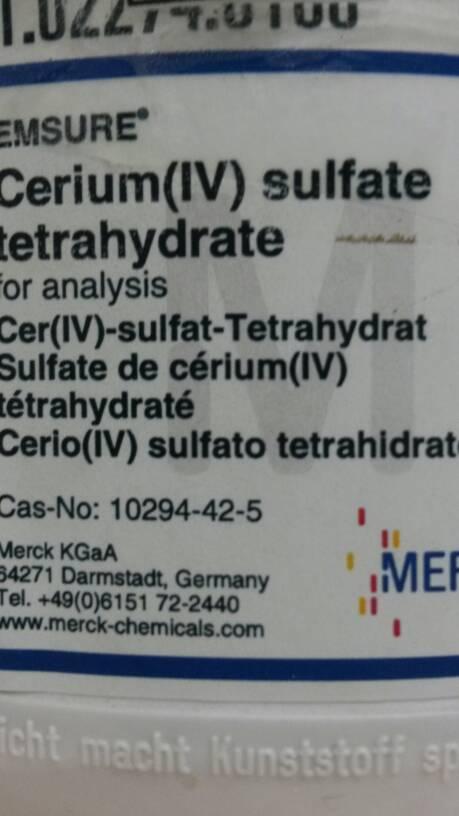 Jual CERIUM IV SULFATE / Cerium Sulfat - Kota Semarang - ASIAN - BAHAN ...