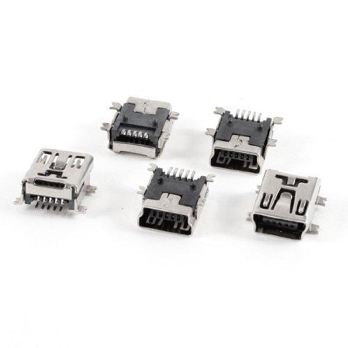 Jual Mini Usb Female 5 PIN SMD SMT Type B Connector Adapter For PCB ...