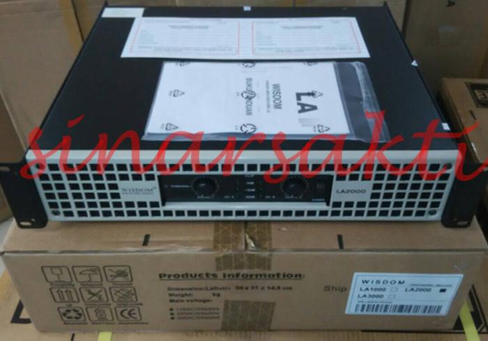 Jual Power Amplifier Wisdom la2000 la 2000 original - Jakarta Barat - Sinar Sakti | Tokopedia