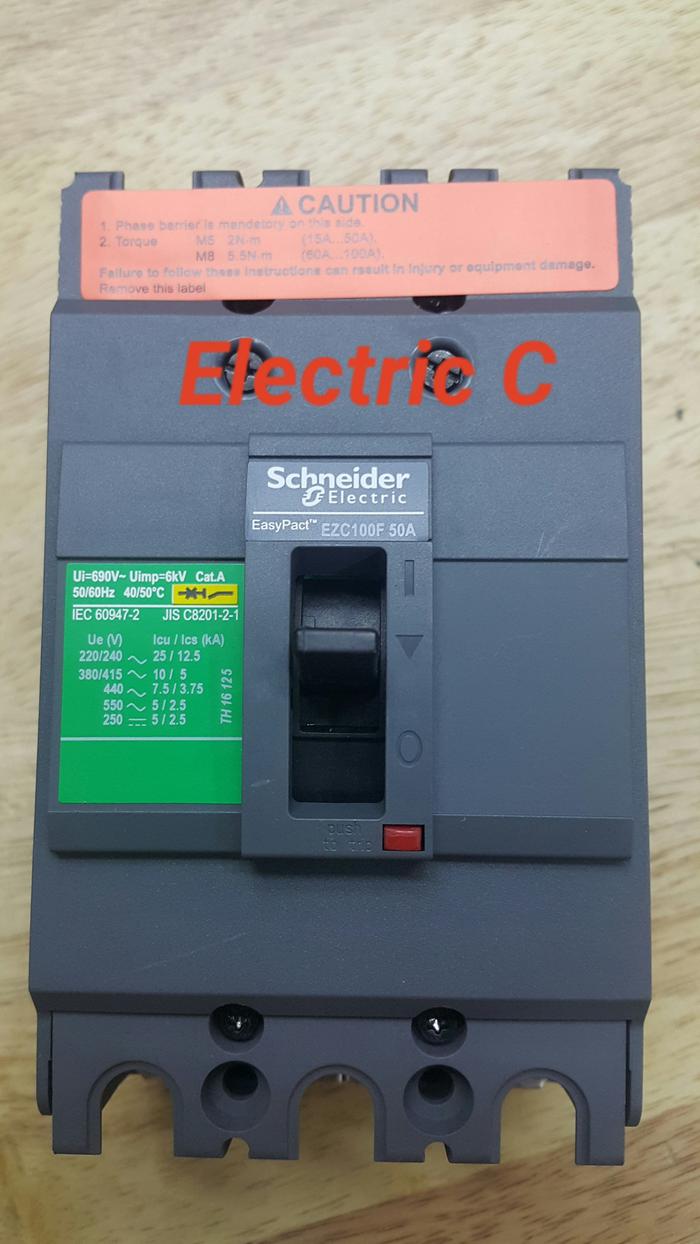 Jual Schneider Electric / Merlin Gerin / MCCB EZC 100 F / NFB 3phase 50 A - Jakarta Pusat ...