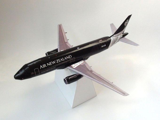 Jual DIY Miniatur Papercraft Pesawat Airbus A320 Air New Zealand ...