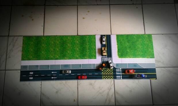 Jual diorama papercraft jalan raya besar kode 1 skala 1/64 - Kota ...