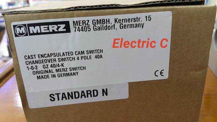 Jual Ohm Saklar / COS / GZ / Change Over Switch Merz 4Pole 40A Germany ...