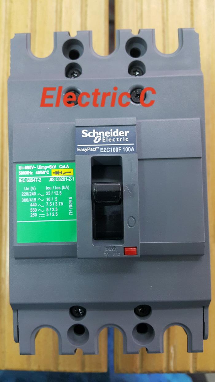 Jual Schneider Electric / Merlin Gerin / MCCB EZC 100 F / NFB 3phase 100 A - Jakarta Pusat ...